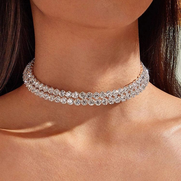 Diamond choker necklaces store